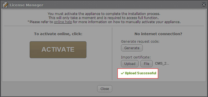 CAYIN CMS User Manuals - Activation