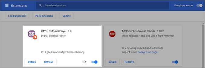 CAYIN CMS User Manuals - Log in Web Manager