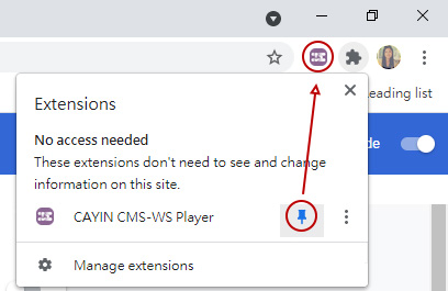 CAYIN CMS User Manuals - Log in Web Manager
